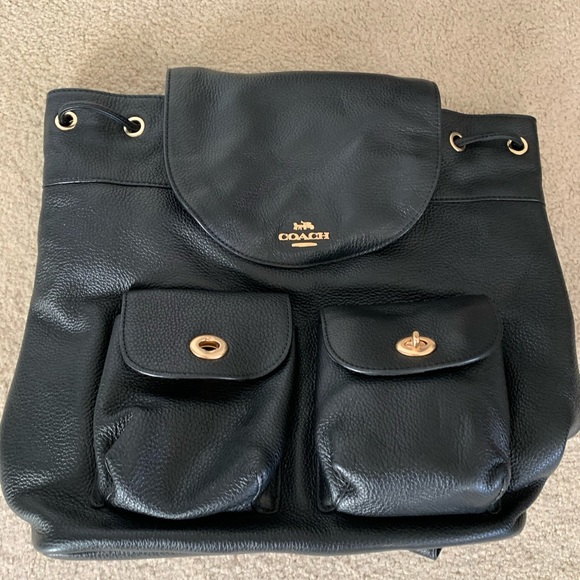 Coach | Bags | Coach Leather Backpack | Poshmark